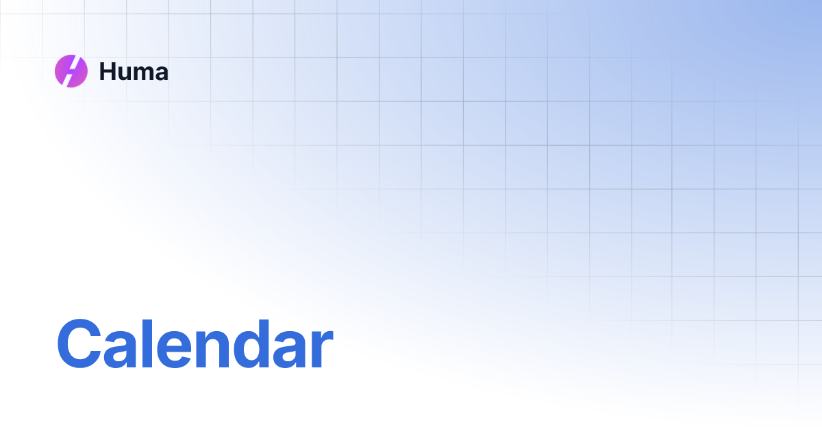 Calendar Huma